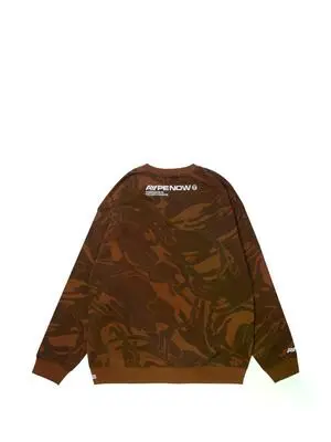 AAPE BY *A BATHING APE Moonface Camouflage-print Sweatshirt