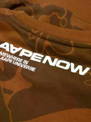 AAPE BY *A BATHING APE Moonface Camouflage-print Sweatshirt