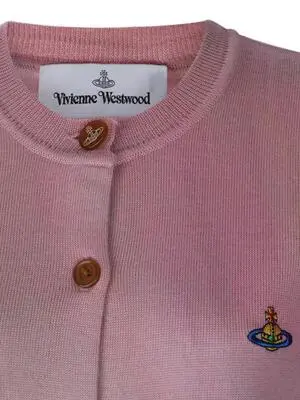 VIVIENNE WESTWOOD Orb-embroidered Button-front Cardigan