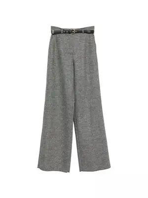 Max Mara Belted Wool Trousers