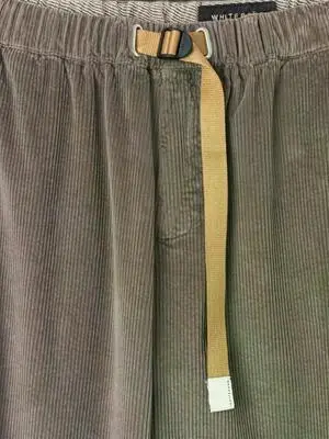 WHITE SAND Belted Corduroy Trousers