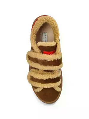 Inuikii Lila Shearling Low Leather Sneakers