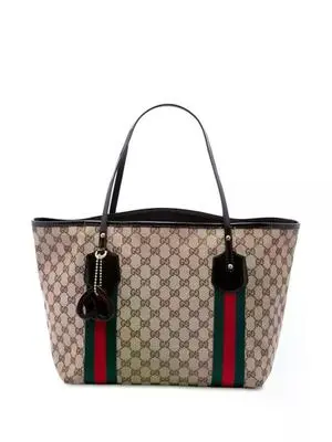 Gucci Gg Canvas Web Jolie Tote Bag