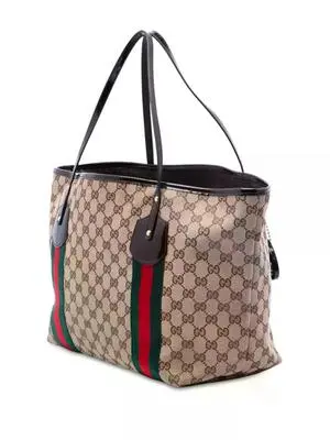 Gucci Gg Canvas Web Jolie Tote Bag