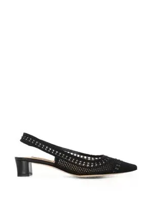 ARTEANA Crochet Mesh Slingback Pumps