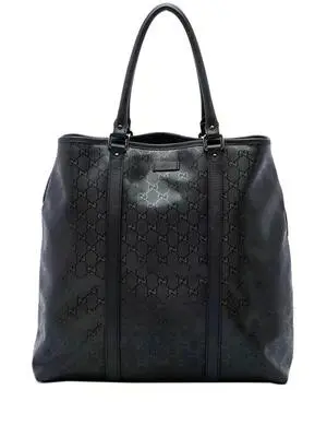 Gucci Gg Imprime Joy Vertical Tote Bag - Black