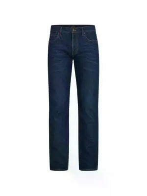 Gucci Cotton Denim Pants With Embroidery