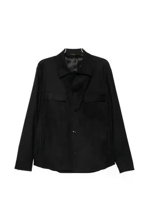 BRIGLIA 1949 John Button-up Shirt Jacket - Black