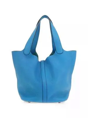 Hermès 2016 Picotin Clémence Tote Bag - Blue