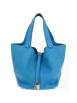 Hermès 2016 Picotin Clémence Tote Bag - Blue