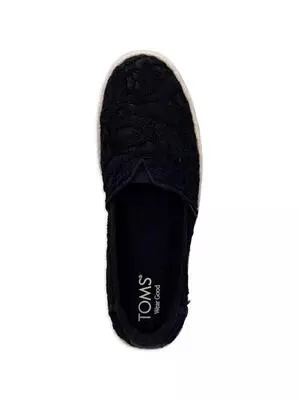 Toms Lace-embroidered Platform Espadrilles