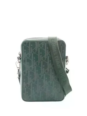 Dior Oblique World Tour Messenger Pouch Cross Body Bag - Green