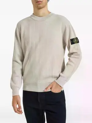 Stone Island Logo-patch Ribbed Pullover