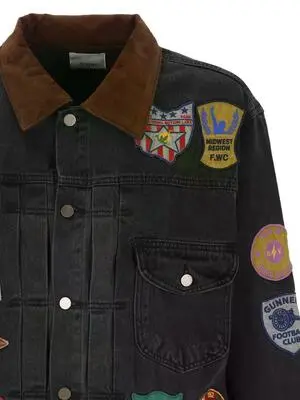 FOUND Patch-detail Corduroy-collar Jacket