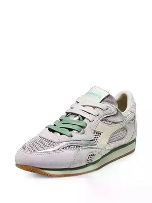 DIADORA Equipe Metallic-effect Mesh-panel Sneakers - Grey