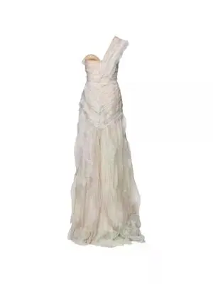 NORINA ST Zaira Ruffled One-shoulder Gown