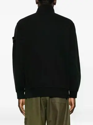 Stone Island Compass-patch Quarter-zip Sweater