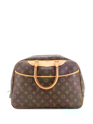 LOUIS VUITTON Deauville Monogram Canvas Handbag - Brown
