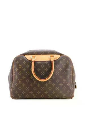 LOUIS VUITTON Deauville Monogram Canvas Handbag - Brown