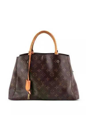 LOUIS VUITTON Monogram Canvas Montaigne Mm Tote Bag