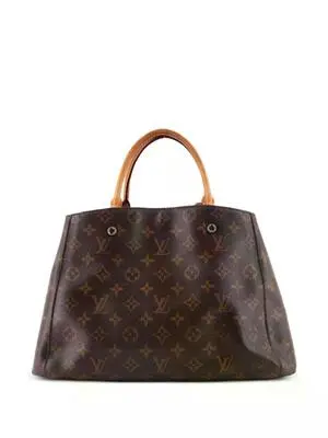 LOUIS VUITTON Monogram Canvas Montaigne Mm Tote Bag