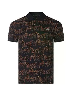 VIVIENNE WESTWOOD Graphic-print Polo Shirt - Black