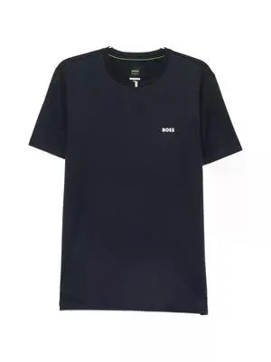 BOSS Logo-print Short-sleeve T-shirt - Blue