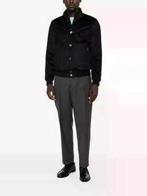 MOORER Button-fastening Bomber Jacket