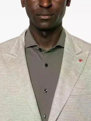 Isaia Houndstooth-pattern Blazer