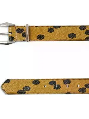 JIMMY CHOO Diamond Buckle Belt - Neutrals