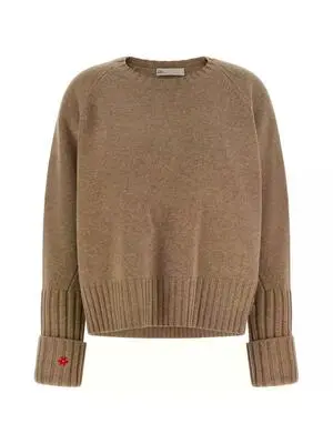 Tory Burch Merino Wool Sweater - Neutrals