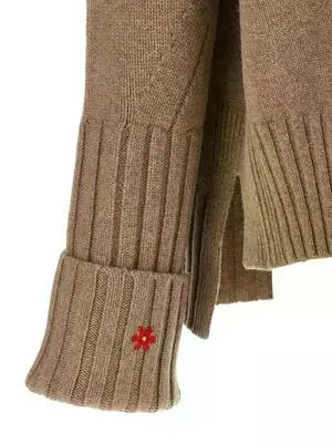 Tory Burch Merino Wool Sweater - Neutrals
