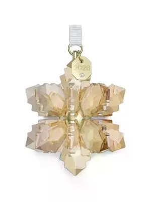 SWAROVSKI Annual Edition 3d Snowflake-motif Faceted Ornament - Neutrals
