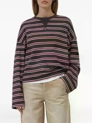 Closed Striped Long-sleeve Top
