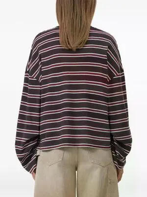 Closed Striped Long-sleeve Top