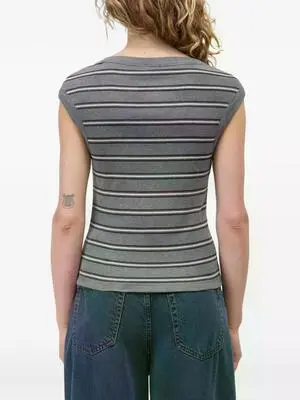 Closed Striped Cap-sleeve T-shirt