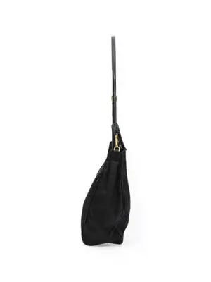 Prada Braided Handle Tessuto Shoulder Bag