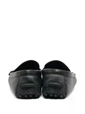 LOUIS VUITTON Damier Graphite Canvas Hockenheim Loafers