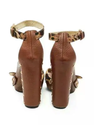 Gucci Leopard-print Platform Sandals