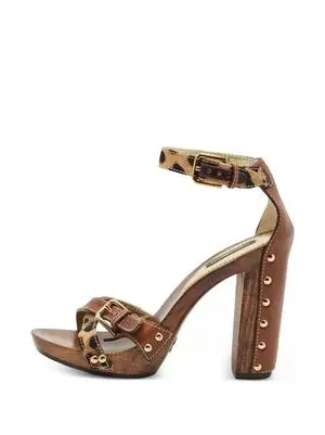 Gucci Leopard-print Platform Sandals