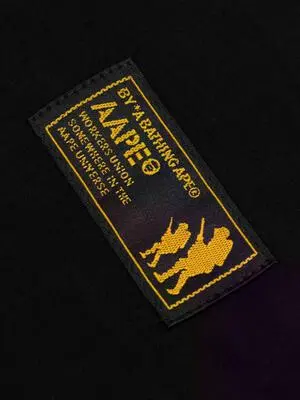 AAPE BY *A BATHING APE Collarless Logo-print Shirt