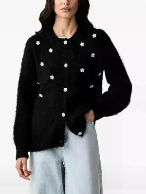SILVIAN HEACH Crystal-embellished Fluffy Cardigan
