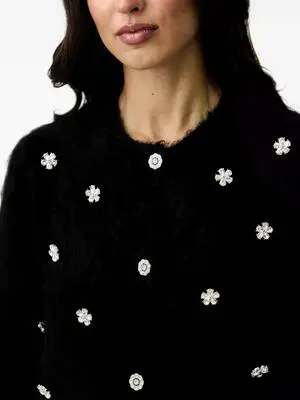 SILVIAN HEACH Crystal-embellished Fluffy Cardigan