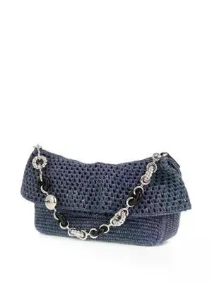Loewe Medium Ola Raffia Tote Bag - Blue