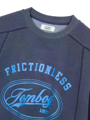 STUDIO TOMBOY Stitch-detail Logo-print Sweater