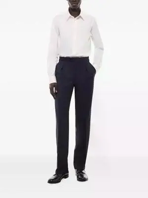 FURSAC Pinstripe Virgin Wool Pleated Trousers