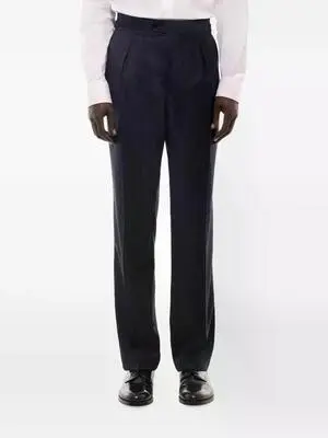 FURSAC Pinstripe Virgin Wool Pleated Trousers
