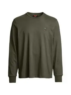 PARAJUMPERS Logo-patch Long-sleeve T-shirt - Green
