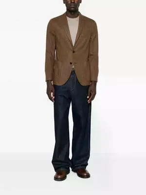 Boglioli Herringbone Wool Blazer