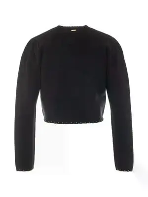 TWINSET Bead-embellished Cropped Cardigan